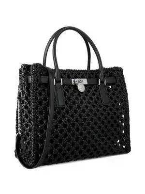 Michael Kors Woven Padlock Tote Bag