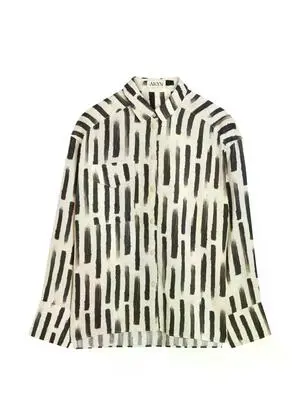 AKYN Robbie Brush Stroke Print Shirt