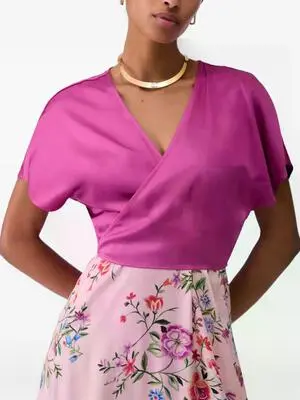 Liu Jo Satin Wrap-cut Top
