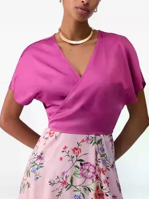 Liu Jo Satin Wrap-cut Top