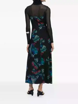 Desigual Floral Print Midi Dress