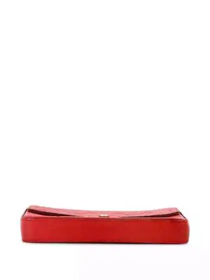 LOUIS VUITTON Felicie Pochette Monogram Empreinte Leather Crossbody Bag - Red