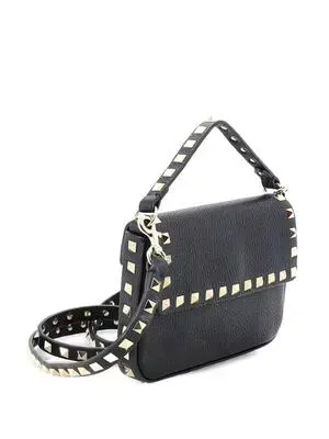 Valentino Garavani Rockstud Top Handle Mini Crossbody Bag - Black