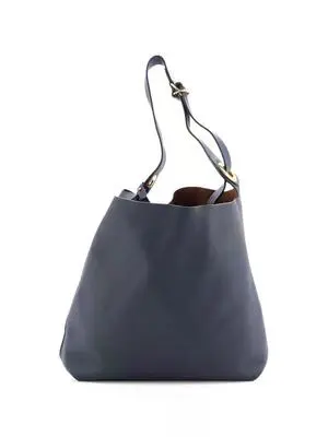Burberry Grommet Leather Medium Hobo Bag