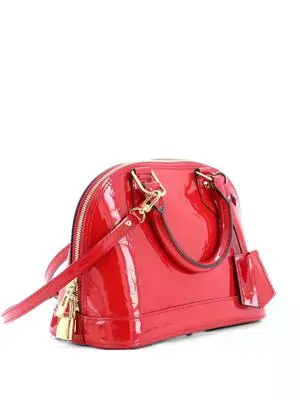 LOUIS VUITTON Alma Handbag Monogram Vernis Bb - Red