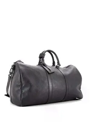 LOUIS VUITTON Keepall Bandouliere 50 Travel Bag Monogram Shadow Leather