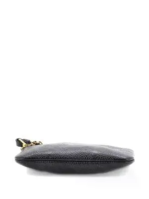 LOUIS VUITTON Monogram Empreinte Leather Zip Pouch - Black