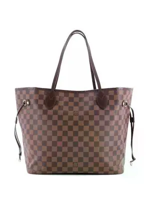 LOUIS VUITTON Neverfull Mm Damier Tote Bag - Brown