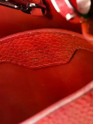 LOUIS VUITTON Capucines Bb Satchel - Red