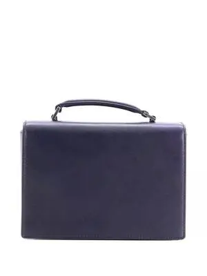 Saint Laurent Bellechasse Leather Medium Satchel - Blue