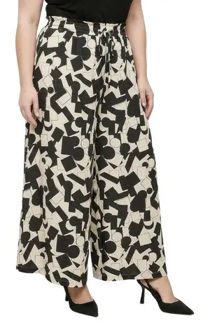 STANDARDS & PRACTICES Drawstring Waist Wide-leg Pants