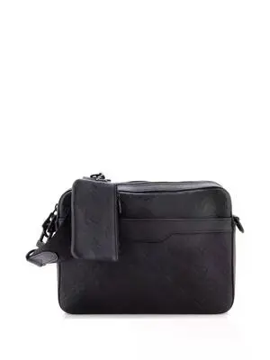 LOUIS VUITTON Trio Messenger Bag Monogram Shadow Leather - Black