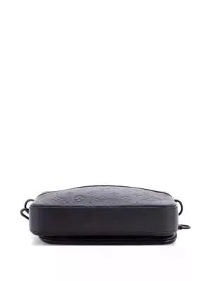 LOUIS VUITTON Trio Messenger Bag Monogram Shadow Leather - Black