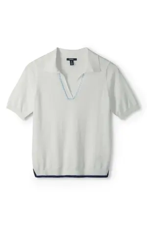 HATLEY Johnny Collar Short Sleeve Sweater