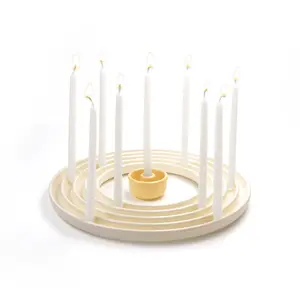 TCHOTCHKE Ripple Menorah - Butter