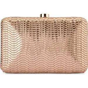 OLGA BERG Hannah Faux Leather Clutch