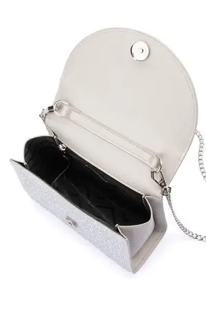 OLGA BERG Annabel Crystal Top Handle Bag