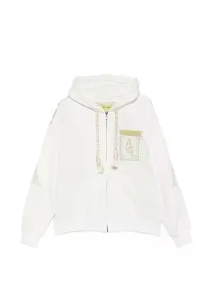 AL AIN Logo-patch Zip-up Hoodie
