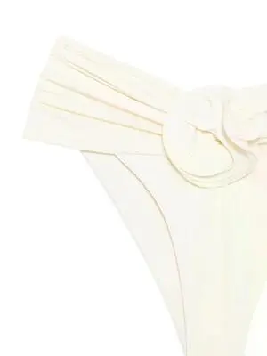 LA REVECHE Derya Ruched Bikini - Neutrals