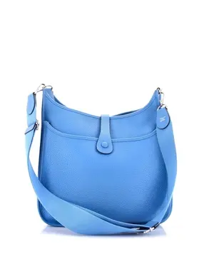 Hermès Gm Evelyne Bag Gen Iii Clemence - Blue