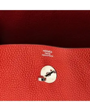 Hermès 30 Lindy Bag Clemence - Red