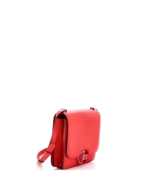 Hermès 2002 Evercolor Shoulder Bag - Red