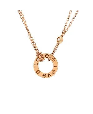 CARTIER Love Pendant Necklace - Pink