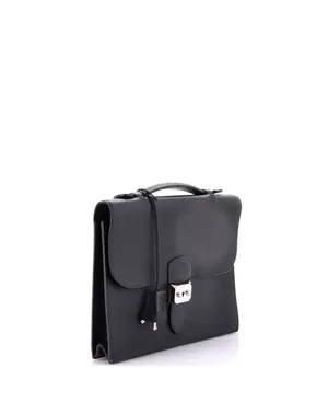 Hermès 27 Sac A Depeches Bag Ardennes - Black