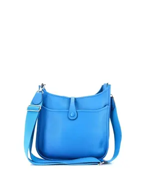 Hermès Pm Evelyne Bag Gen Iii Clemence - Blue