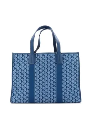Goyard Mm Villette Tote Coated Canvas - Blue