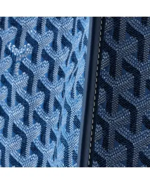 Goyard Mm Villette Tote Coated Canvas - Blue