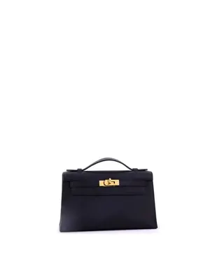Hermès Kelly Pochette Swift - Black