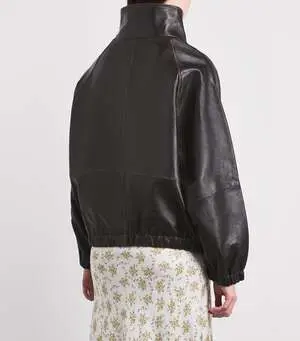 Sandro Oversized Leather Jacket