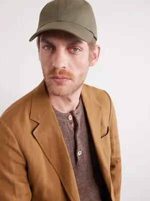 Paul Smith Linen Baseball Cap - Green