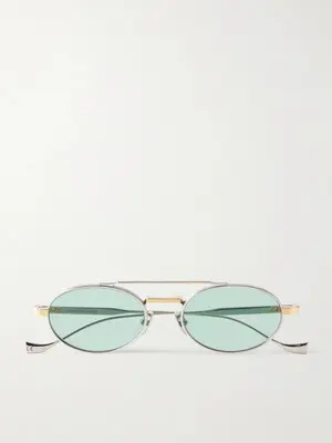 CUTLER AND GROSS 1427 Round-frame Sunglasses - Silver