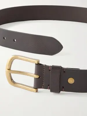 CORRIDOR 3cm Leather Belt - Brown