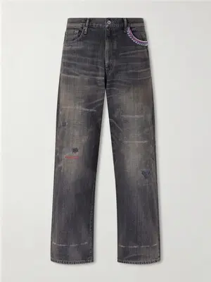 Neighborhood Distressed Jeans For Men