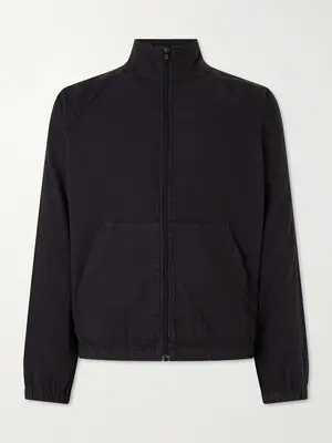 JAMES PERSE Linen-blend Blouson Jacket - Black