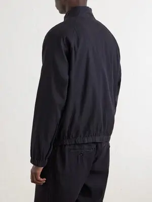 JAMES PERSE Linen-blend Blouson Jacket - Black