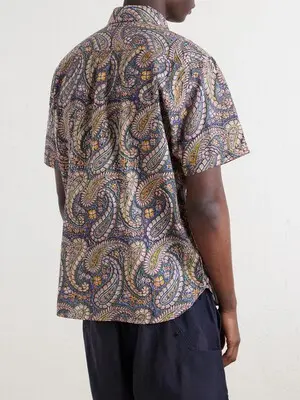 KARDO Ron Button-down Collar Paisley-print Cotton Shirt