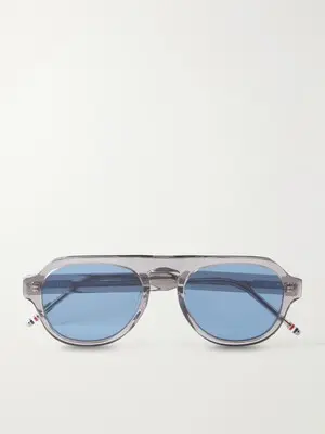 Thom Browne Round-frame Sunglasses - Silver
