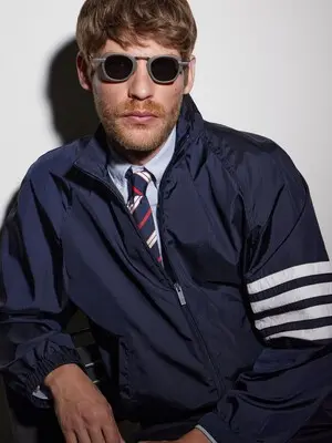 Thom Browne Square-frame Titanium Sunglasses - Silver