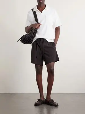 Mr P. Cotton And Silk-blend Terry Polo Shirt