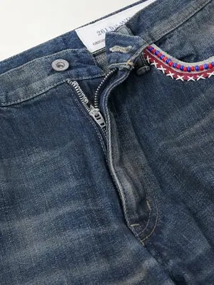 NEIGHBORHOOD Savage Wide-leg Distressed Jeans
