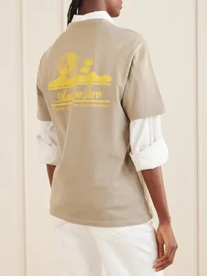 Aimé Leon Dore Printed Cotton T-shirt - Neutrals
