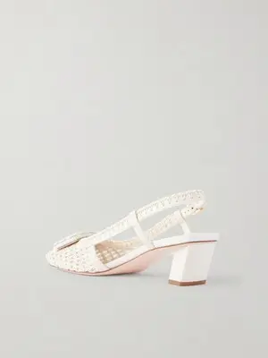 ROGER VIVIER Belle Vivier 45 Crochet Pumps