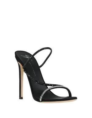 GIUSEPPE ZANOTTI Embellished Suede Stiletto Sandals