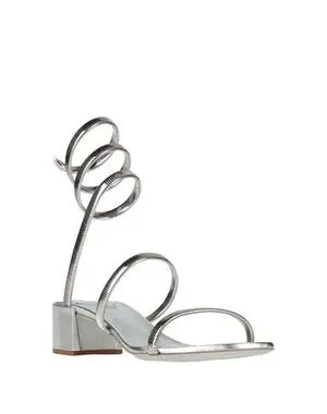 Rene Caovilla Metal Sandals - Silver