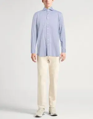 LARDINI Shirt Size Cotton, Wool - Blue