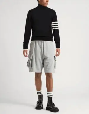 Thom Browne Turtleneck Virgin Wool Sweater - Black